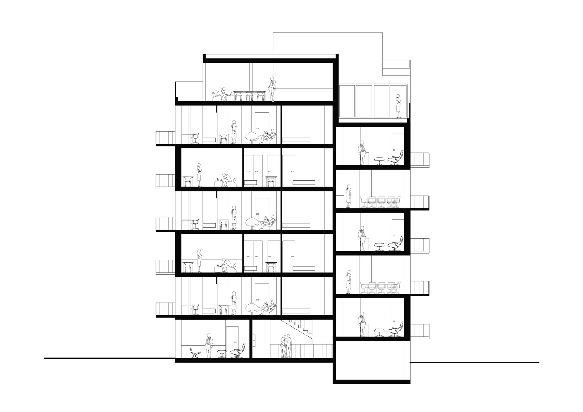 NOW, NEAR, NEXT, li01 - six apartment buildings Liebigstrasse, Berlin, Germany